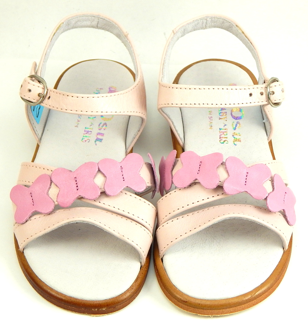 De Osu Shoes and Faro Footwear. B-7418 - Pink Butterfly Sandals - Euro ...